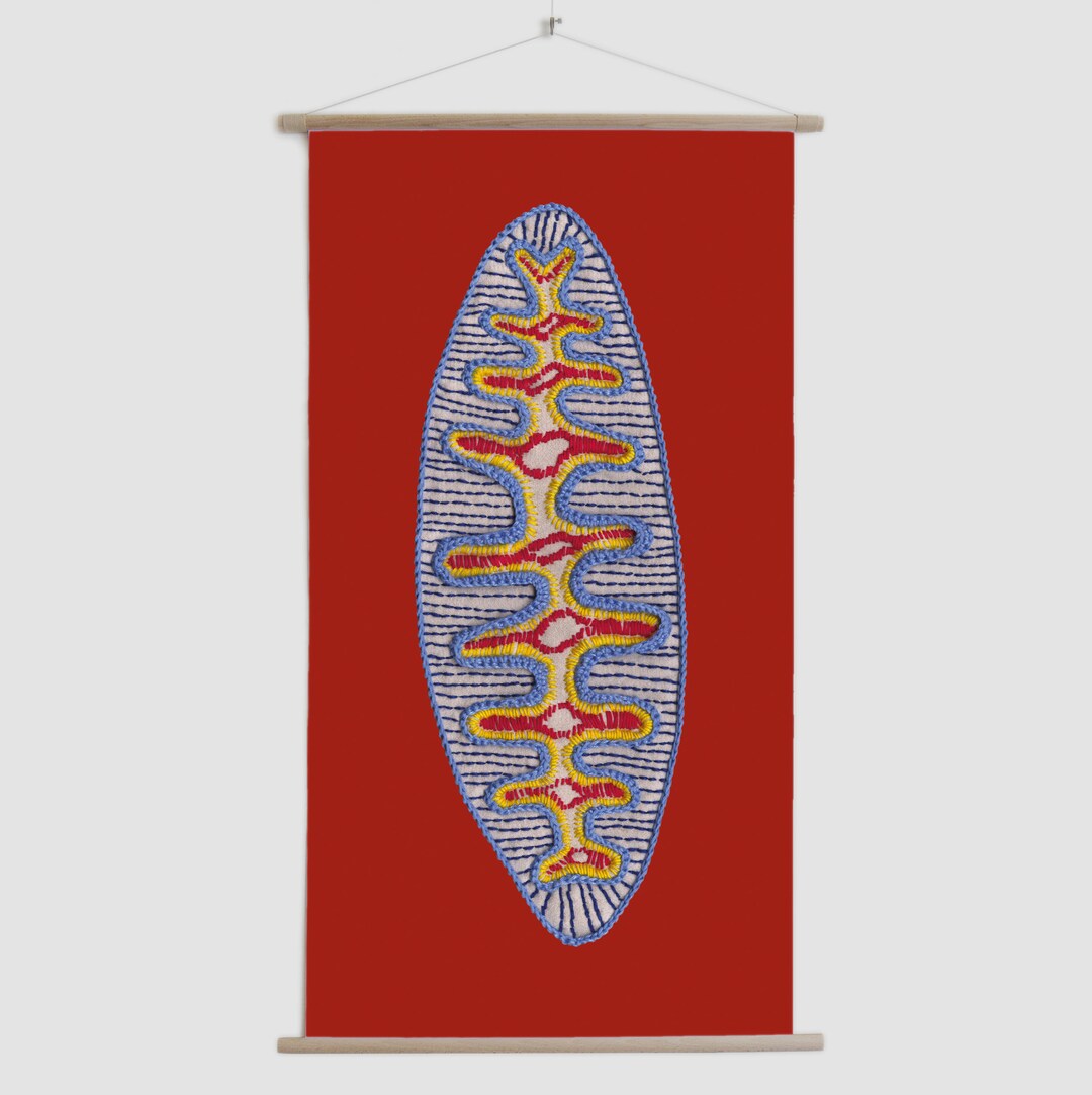 Canvas Poster Stitches: Diatom No2 Modern Embroidery - Etsy