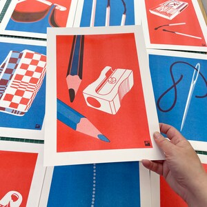 A4 Risograph Print Pencil Sharpener, From the Extra Ordinary Series | 2 ...