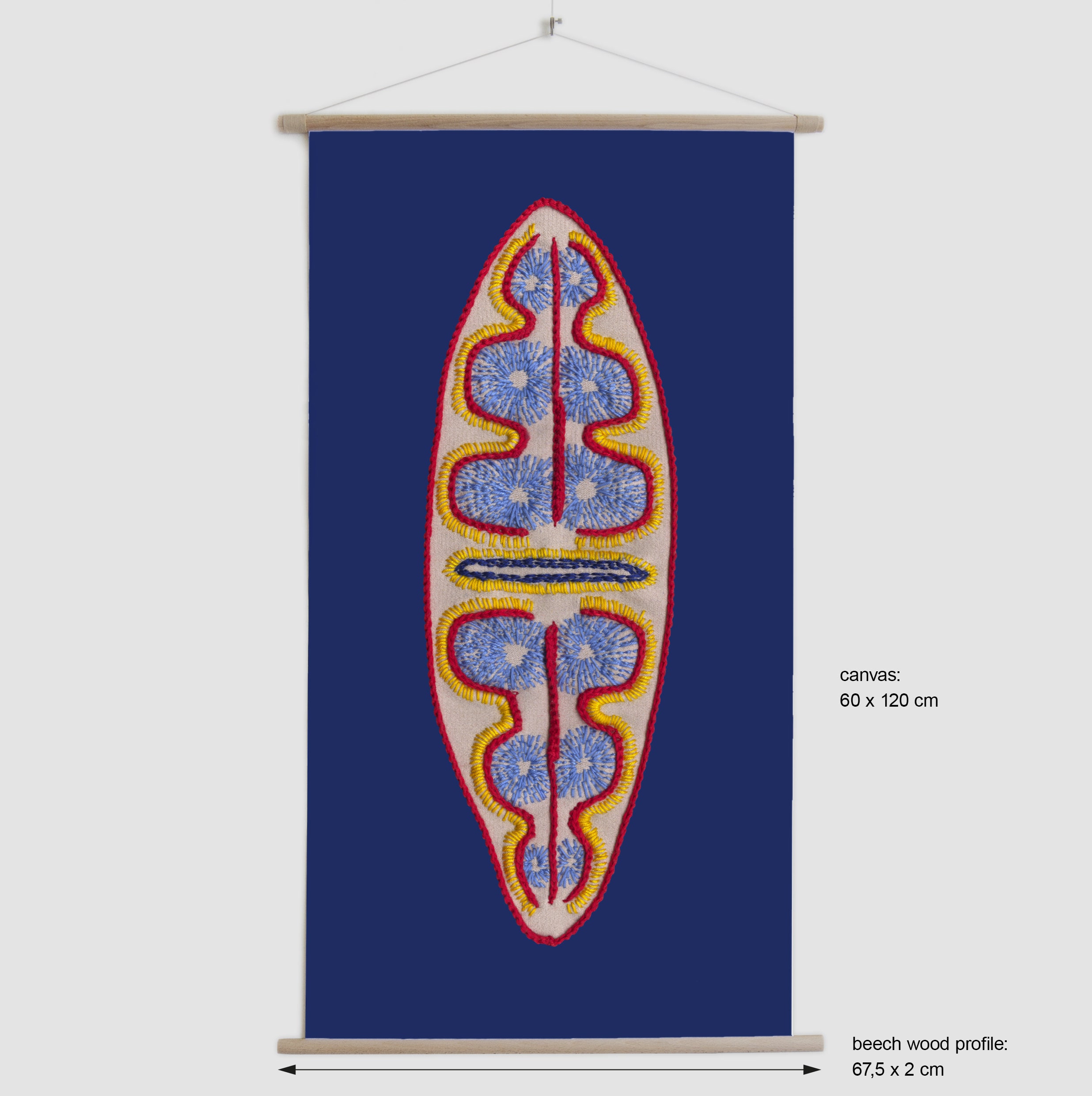Canvas Poster Stitches: Diatom No3 Modern Embroidery, Biology as Art - Etsy
