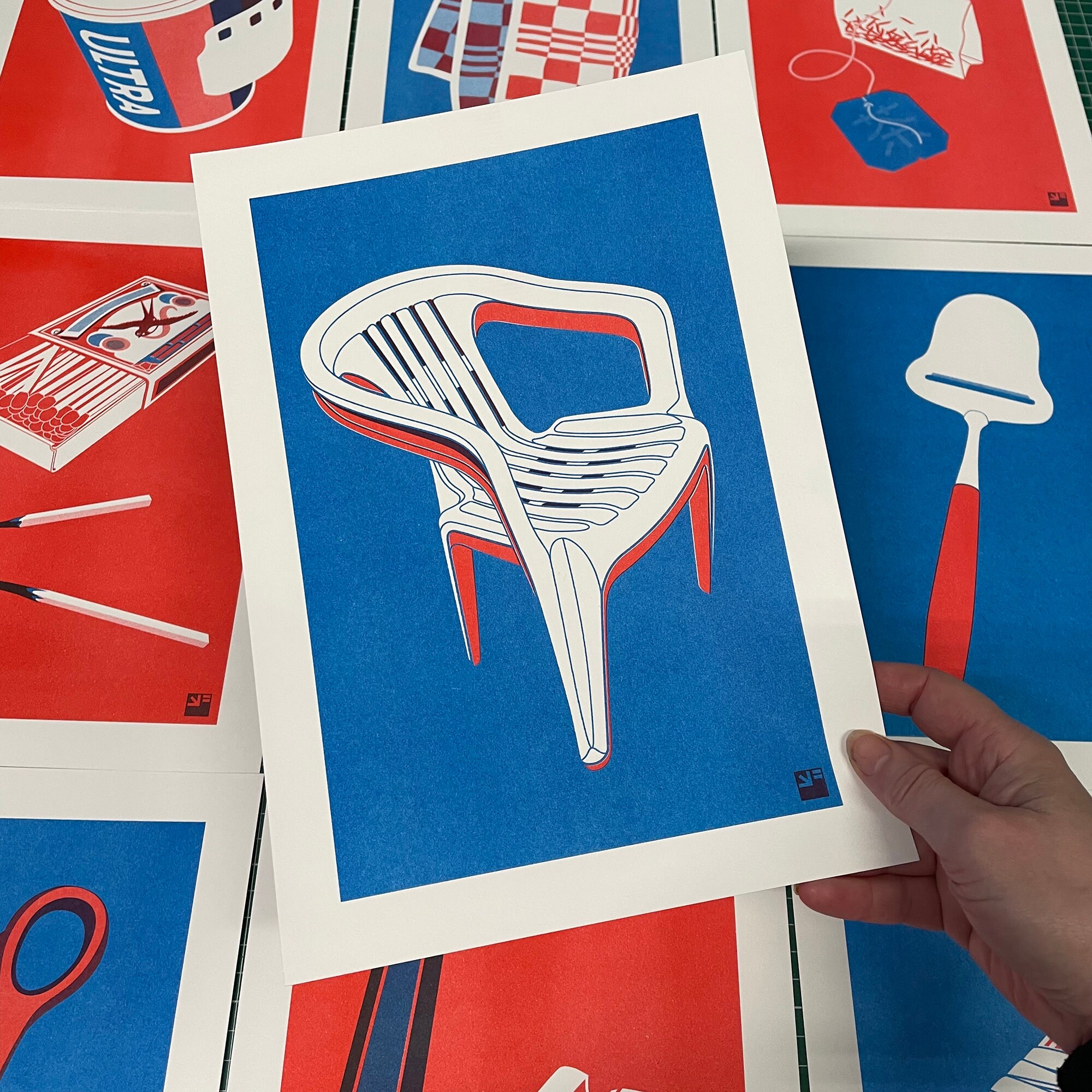 A4 Risograph Print Monobloc, From the Extra Ordinary Series | 2 Color ...