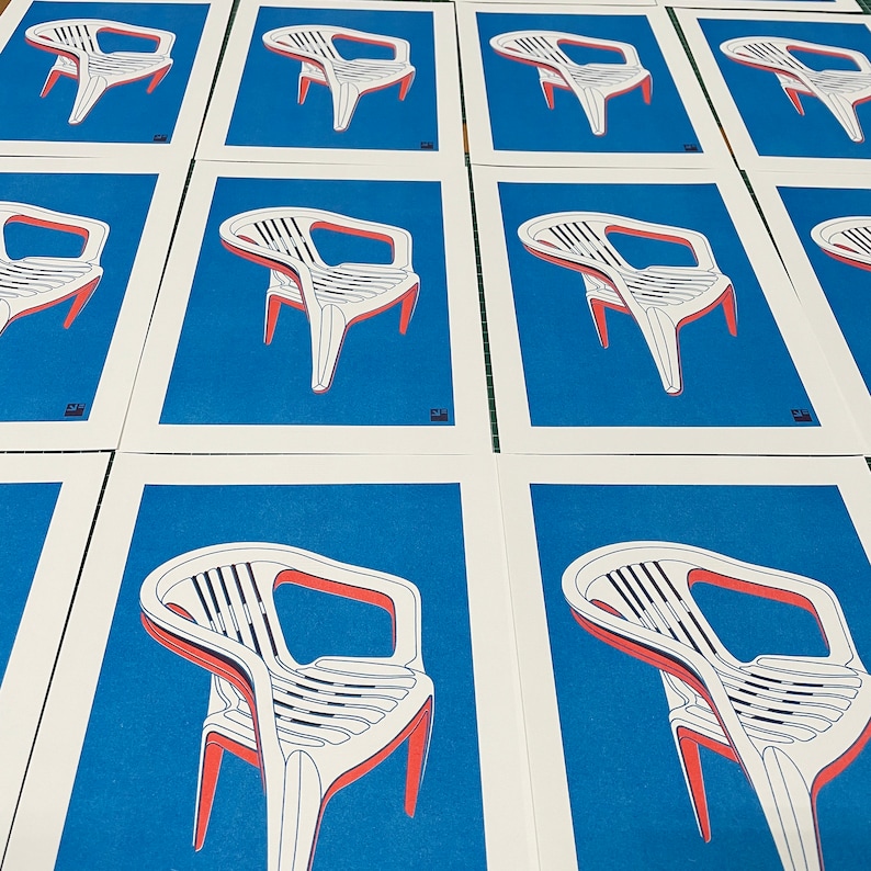 A4 Risograph Print Monobloc, From the Extra Ordinary Series | 2 Color ...