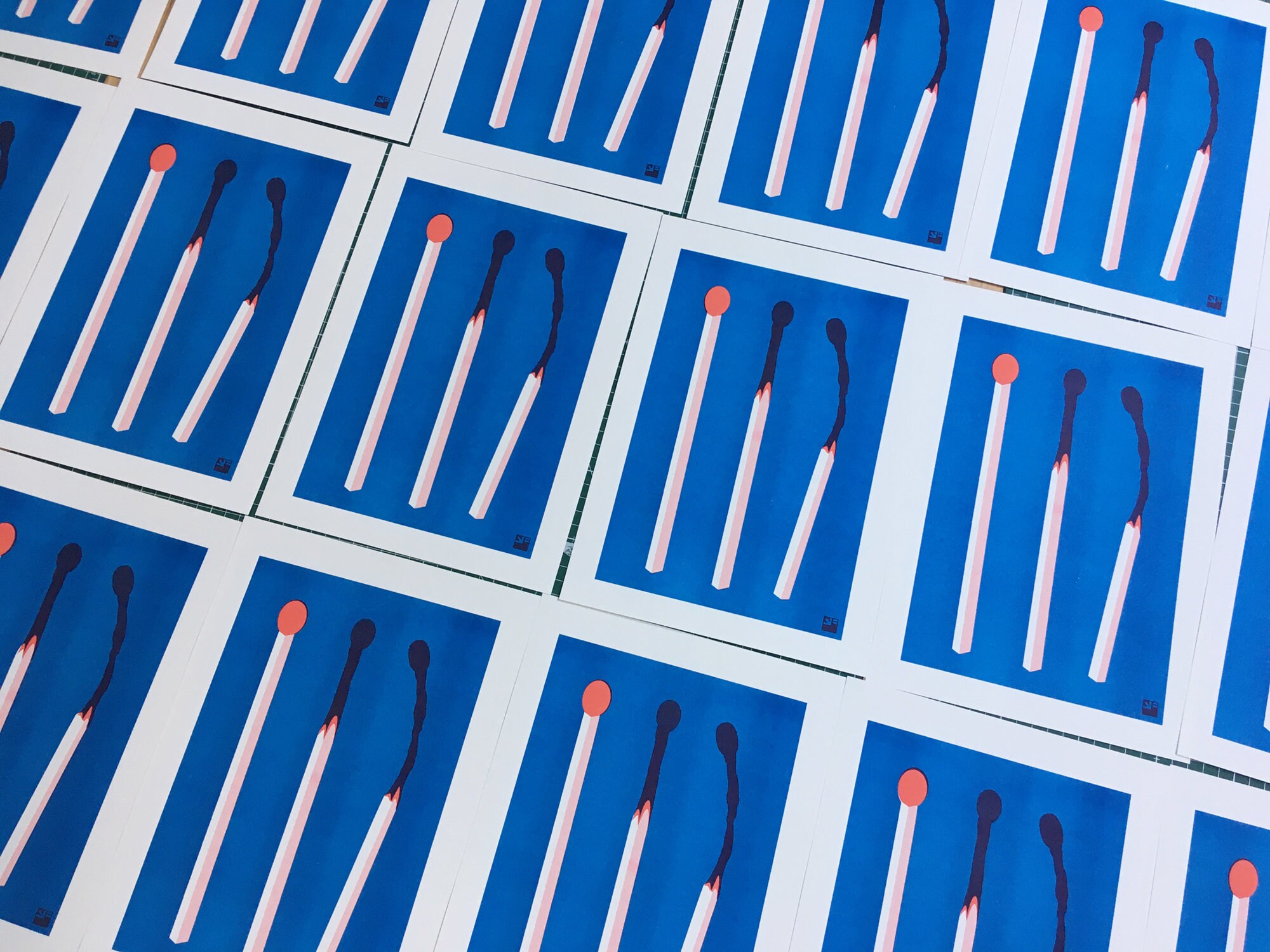 A4 Risograph Print Matches, From the Extra Ordinary Series | 2 Color ...