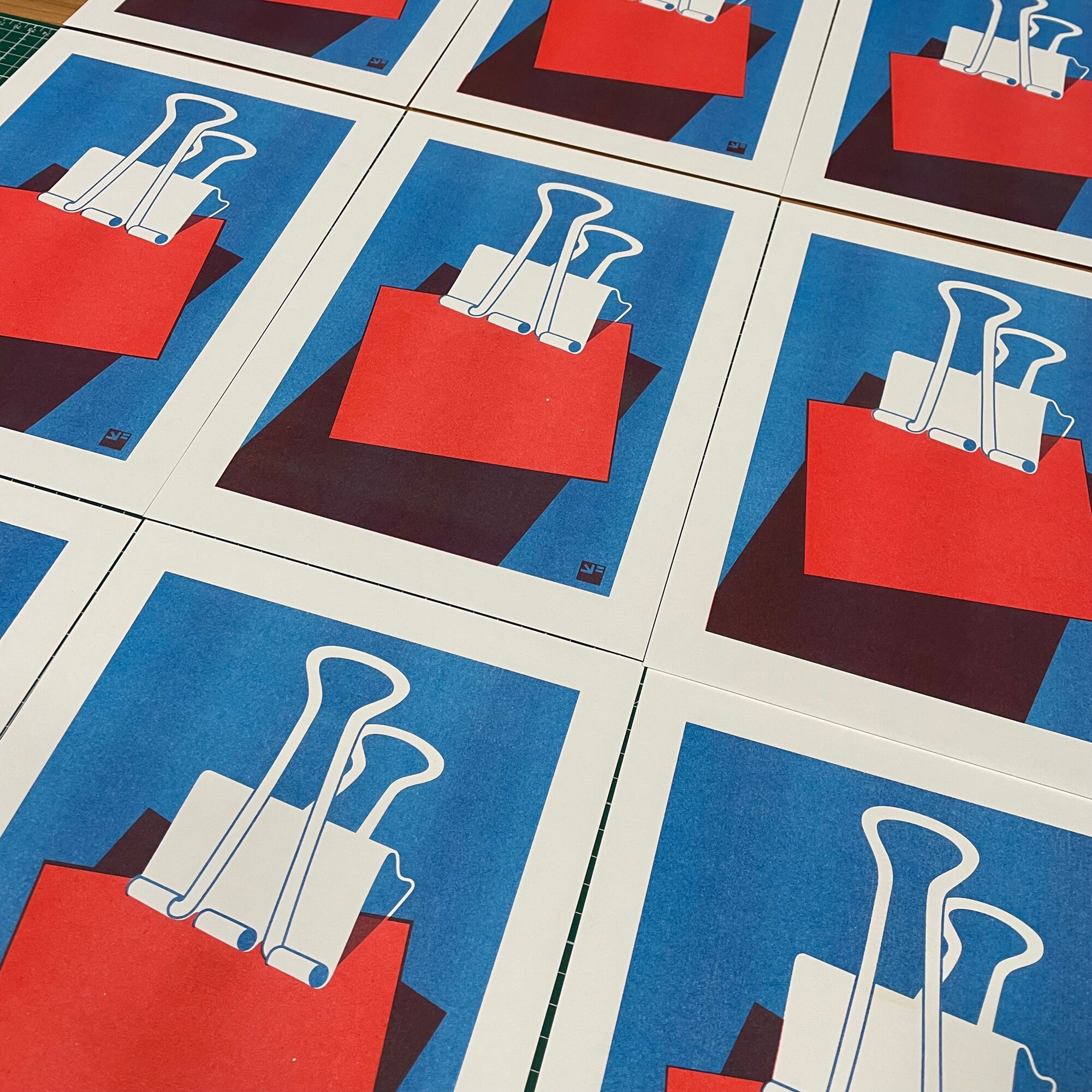 A4 Risograph Print Paper Clamp, From the Extra Ordinary Series 2 Color ...