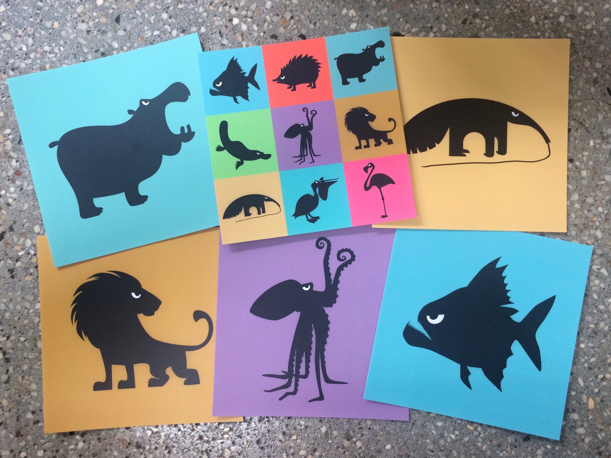 Sets Angry Animals Postcards, Pick 6 or Go for All 12 - Etsy