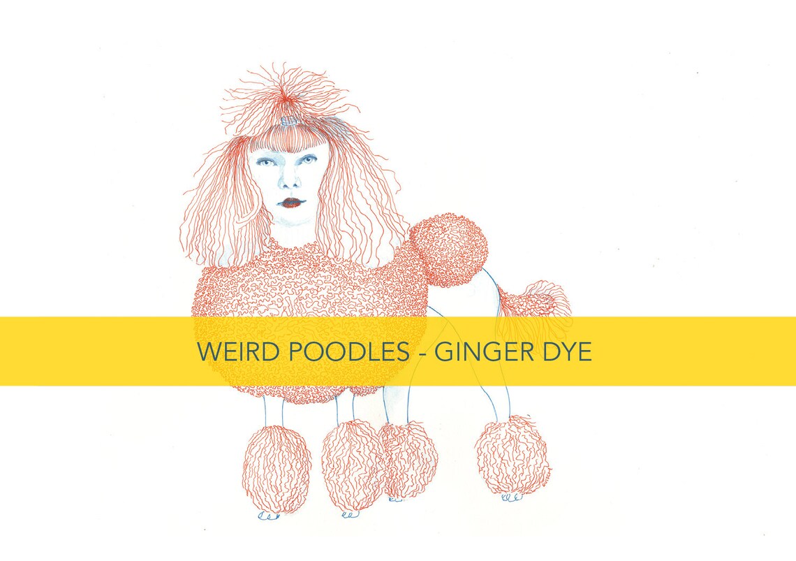 Weird Poodles Series of Pen Drawings of Weird & Wonderful - Etsy