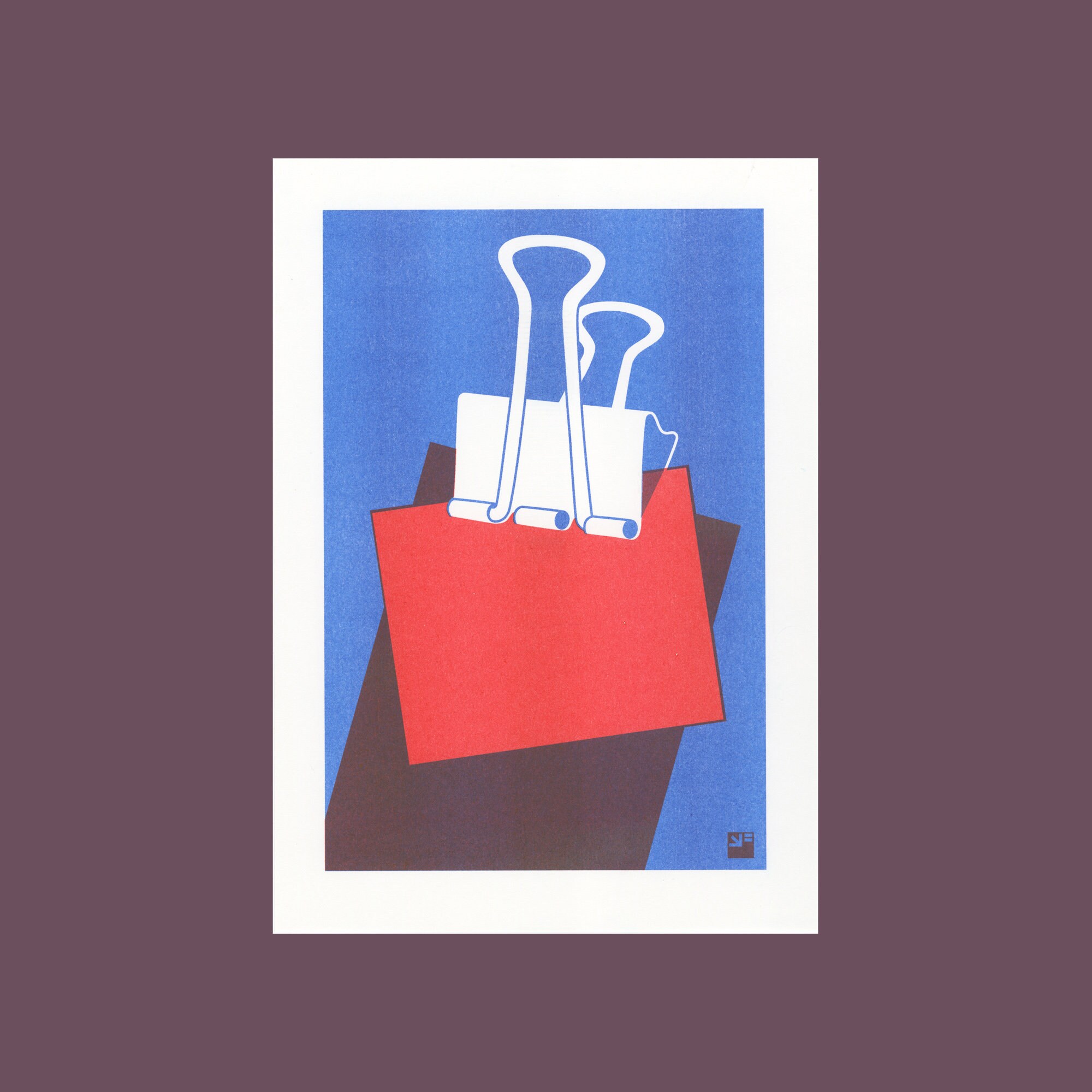 A4 Risograph Print Paper Clamp, From the Extra Ordinary Series | 2 ...