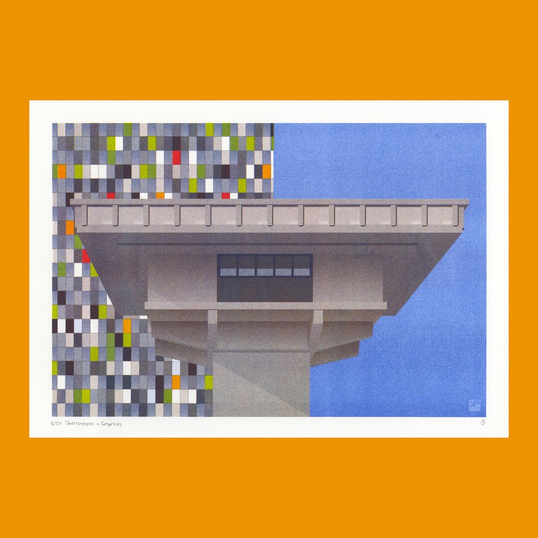 A3 Limited Edition Risograph Print - Sterrentoren (observatory ...