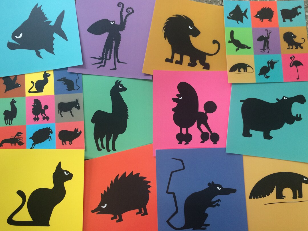 Sets Angry Animals Postcards, Pick 6 or Go for All 12 - Etsy