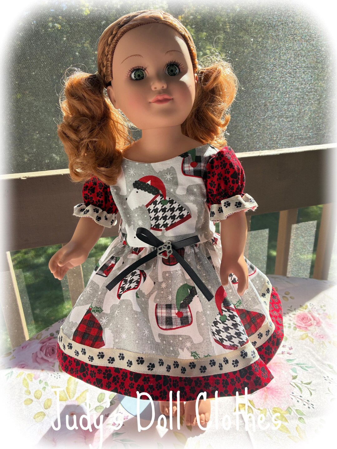 Christmas Winter Scotty Dog 18" Doll Clothes American Made for Your ...