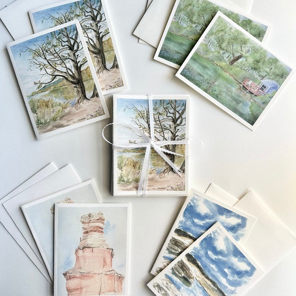 Watercolor Note Card - Etsy