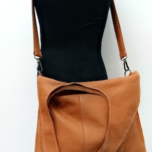 ORIGINAL FLAT HANDBAG- Minimalist Leather Bag-tote Leather Bag ...