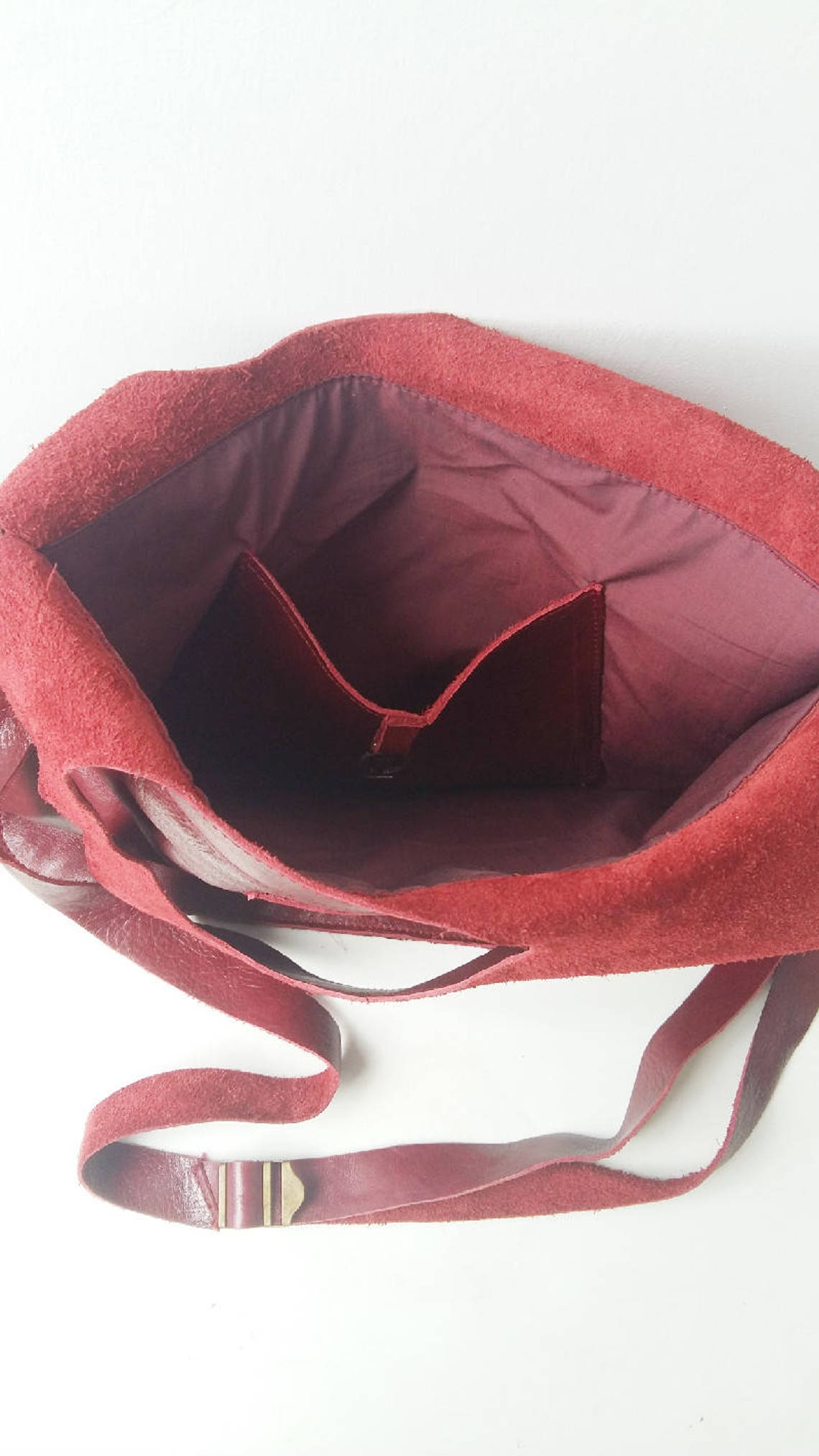 MINIMALIST PRACTICAL BAG-Tote Leather Bag shoulder leather - Etsy España