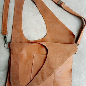 ORIGINAL FLAT HANDBAG- Minimalist Leather Bag-tote Leather Bag ...