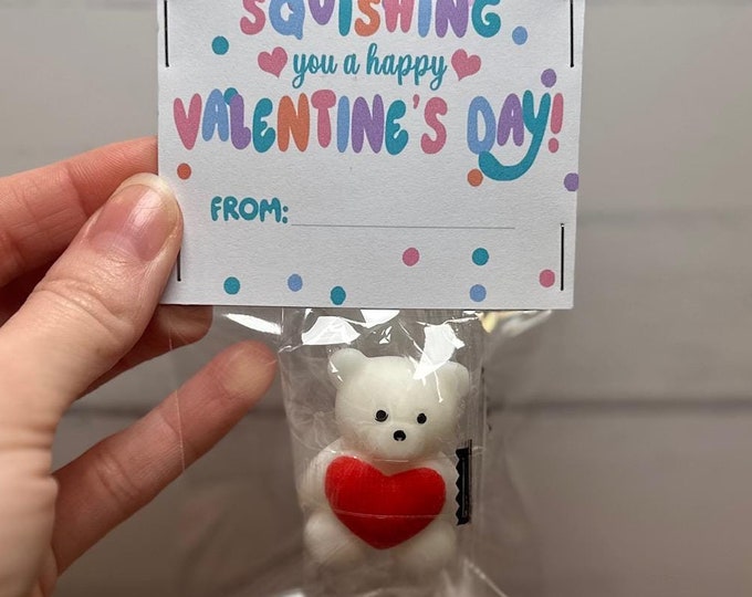 Cute Squishy Valentines // Classroom Exchange Valentines // Mochi ...