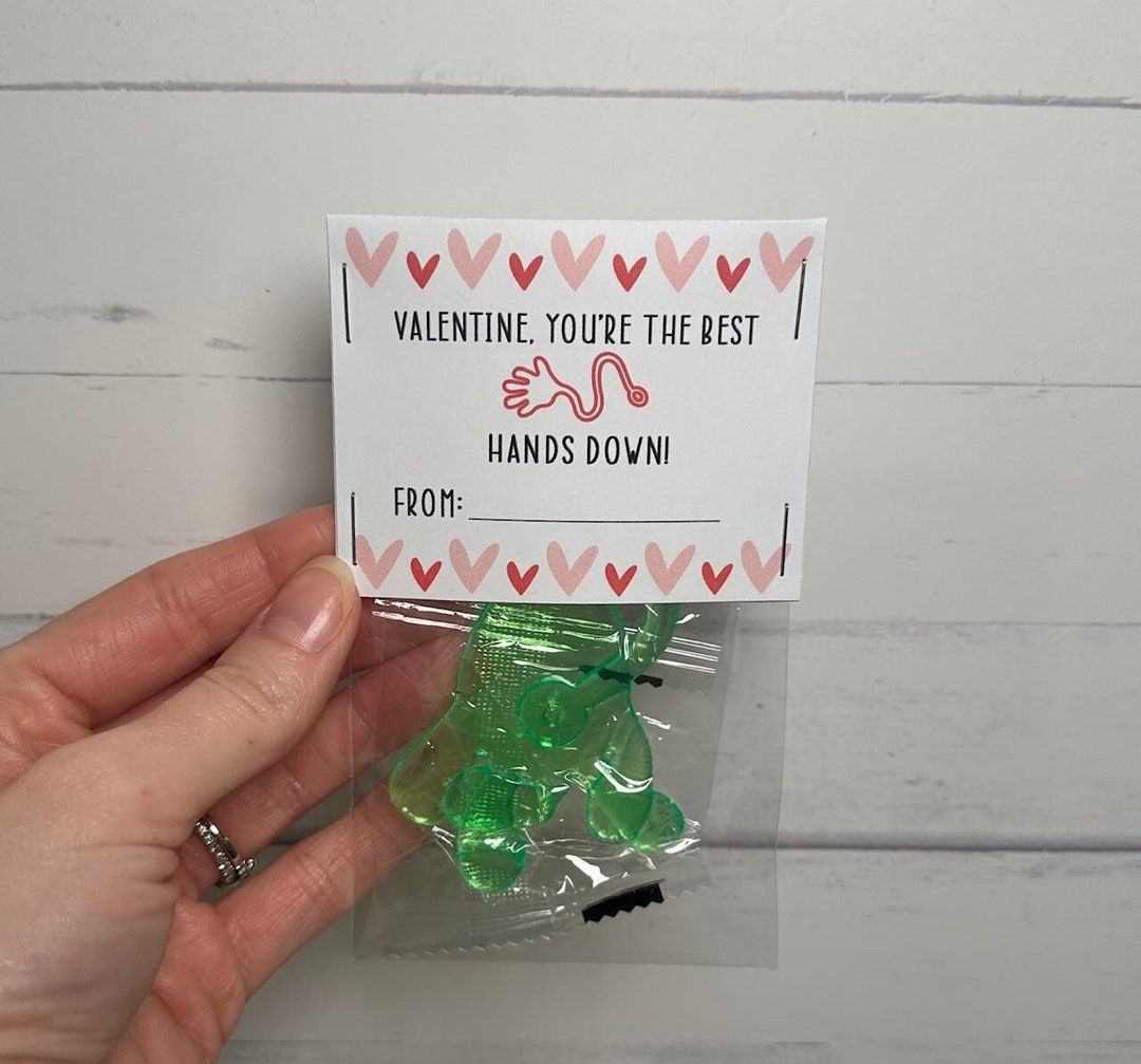 Sticky Hand Valentine // Slappy Hands Classroom Valentine // You're the ...