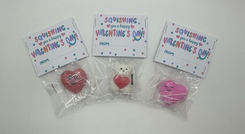 Cute Squishy Valentines // Classroom Exchange Valentines // Mochi ...