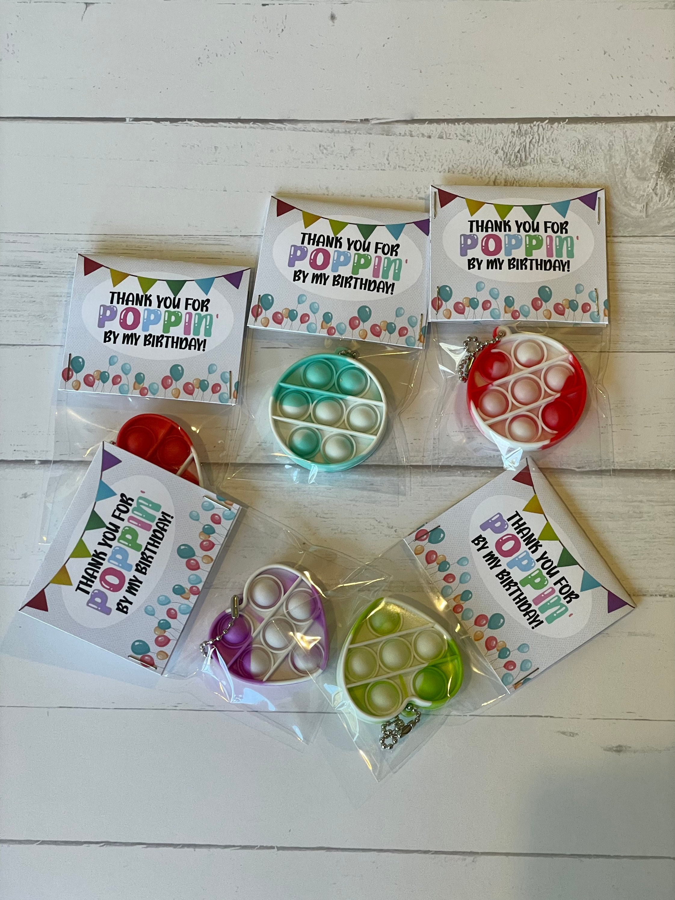 Pop It Party Favor // Mini Pop It Fidget Toy Gift // Birthday - Etsy