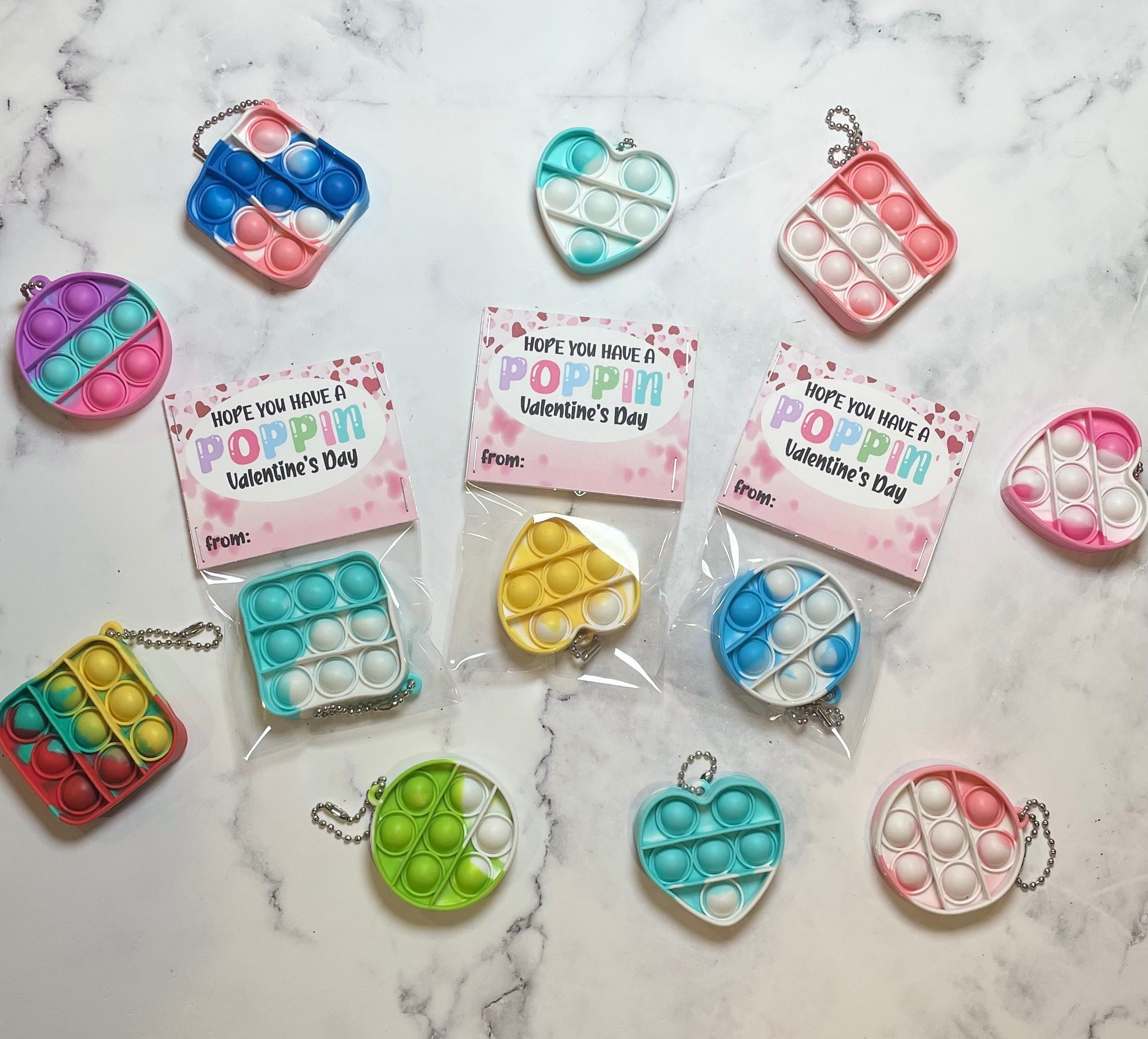 Valentines Day Pop It Party Favor // Mini Pop It Class - Etsy