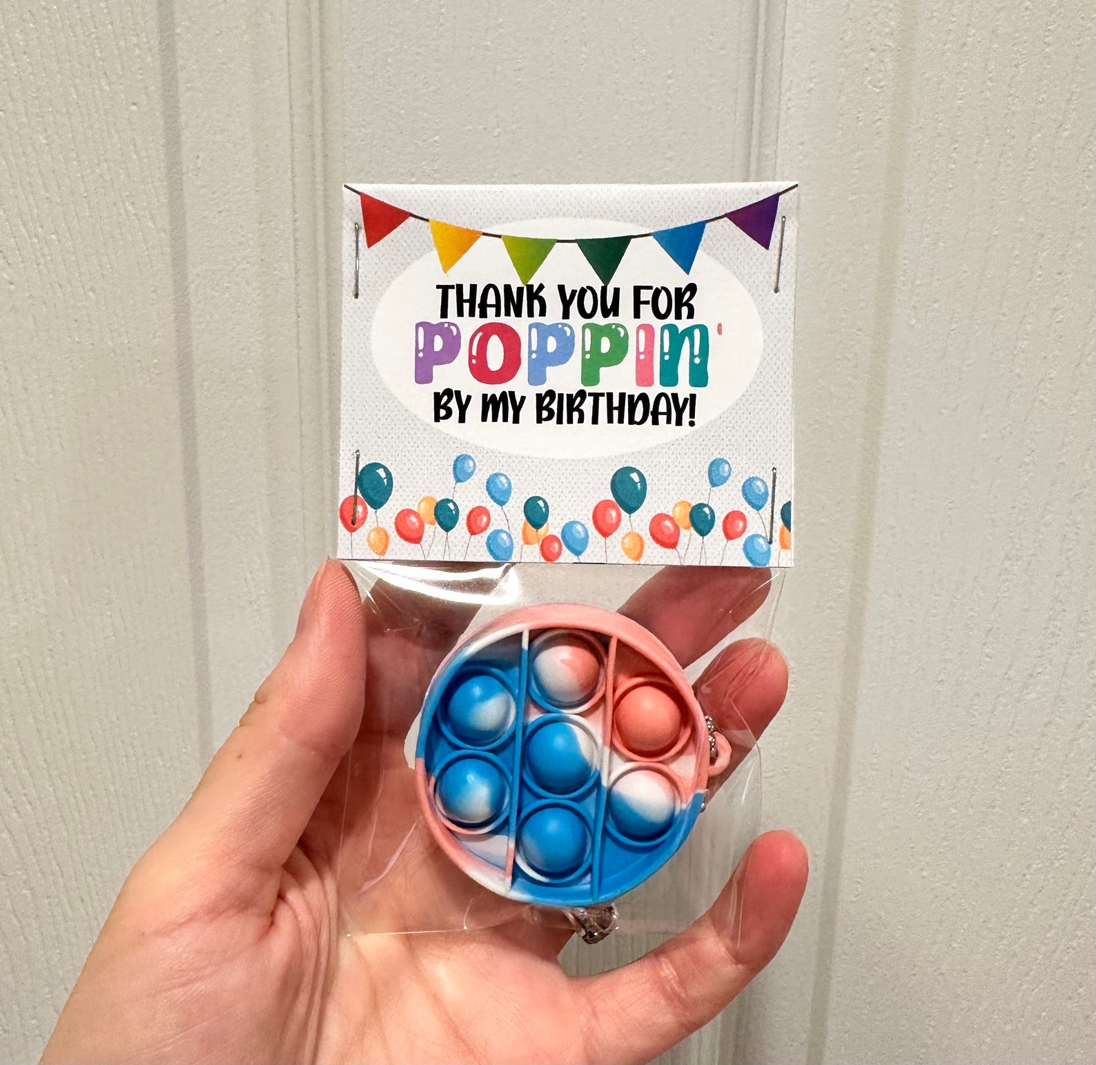 Pop It Party Favor // Mini Pop It Fidget Toy Gift // Birthday Party ...