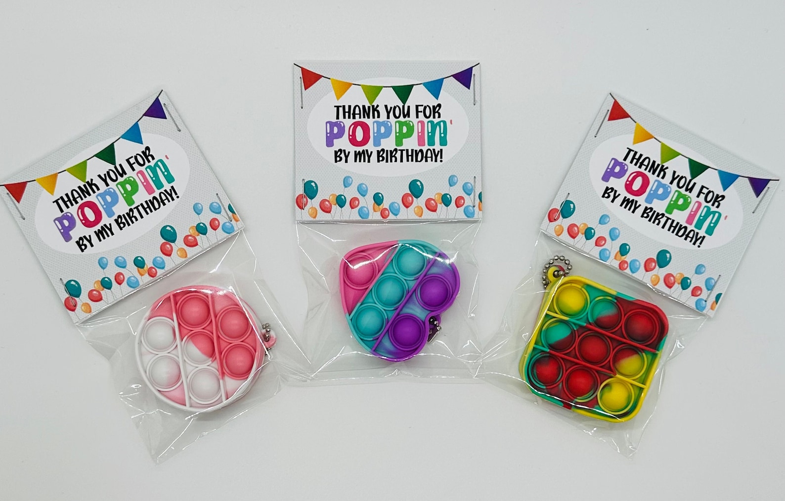 Pop It Party Favor // Mini Pop It Fidget Toy Gift // Birthday Party ...