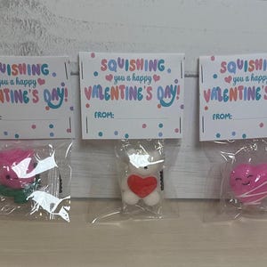 Cute Squishy Valentines // Classroom Exchange Valentines // Mochi ...