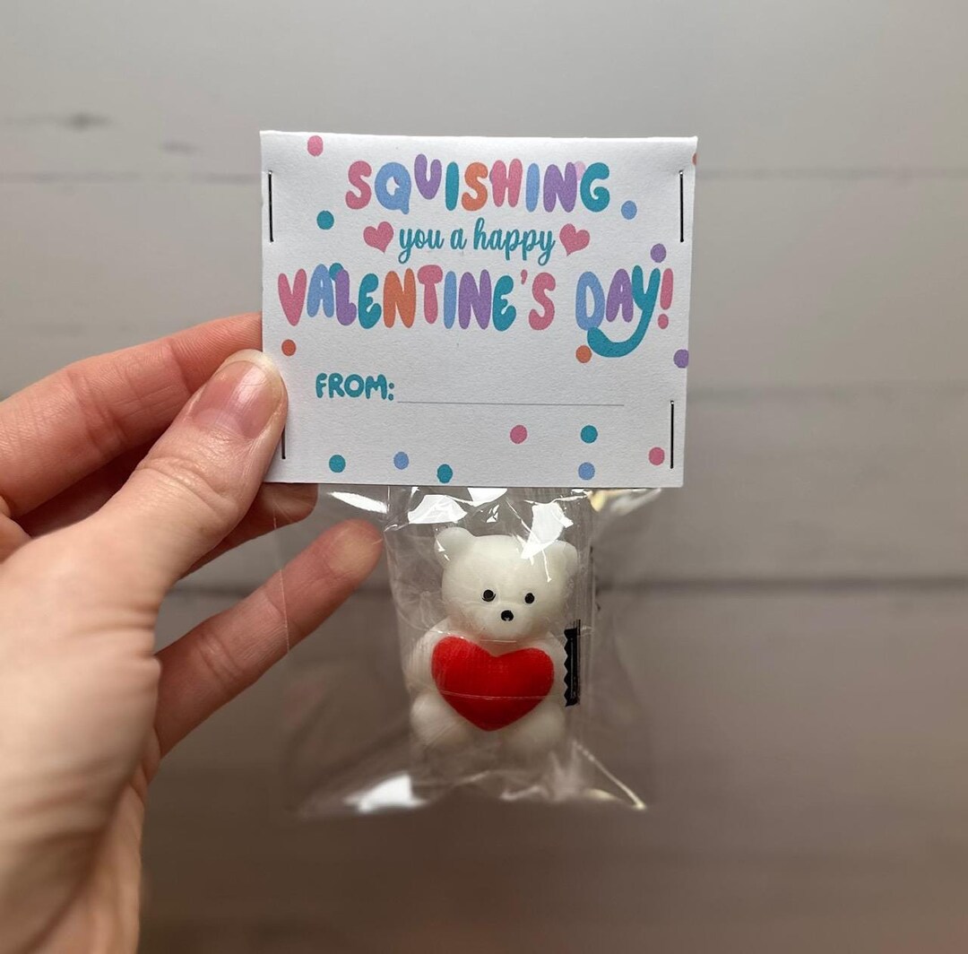 Cute Squishy Valentines // Classroom Exchange Valentines // Mochi ...