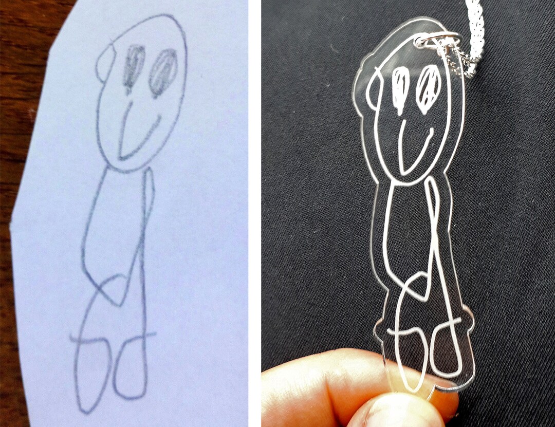 Create a Customized Perspex Pendant From a Child Drawing, Painting or ...
