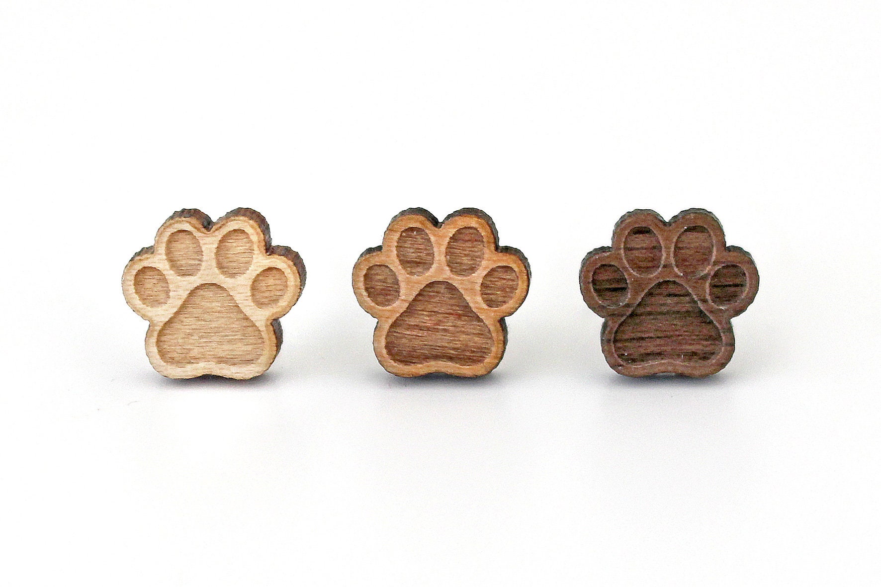 Paw Print of Dog Paw or Wooden Cat. Jewel Gift for Children. - Etsy