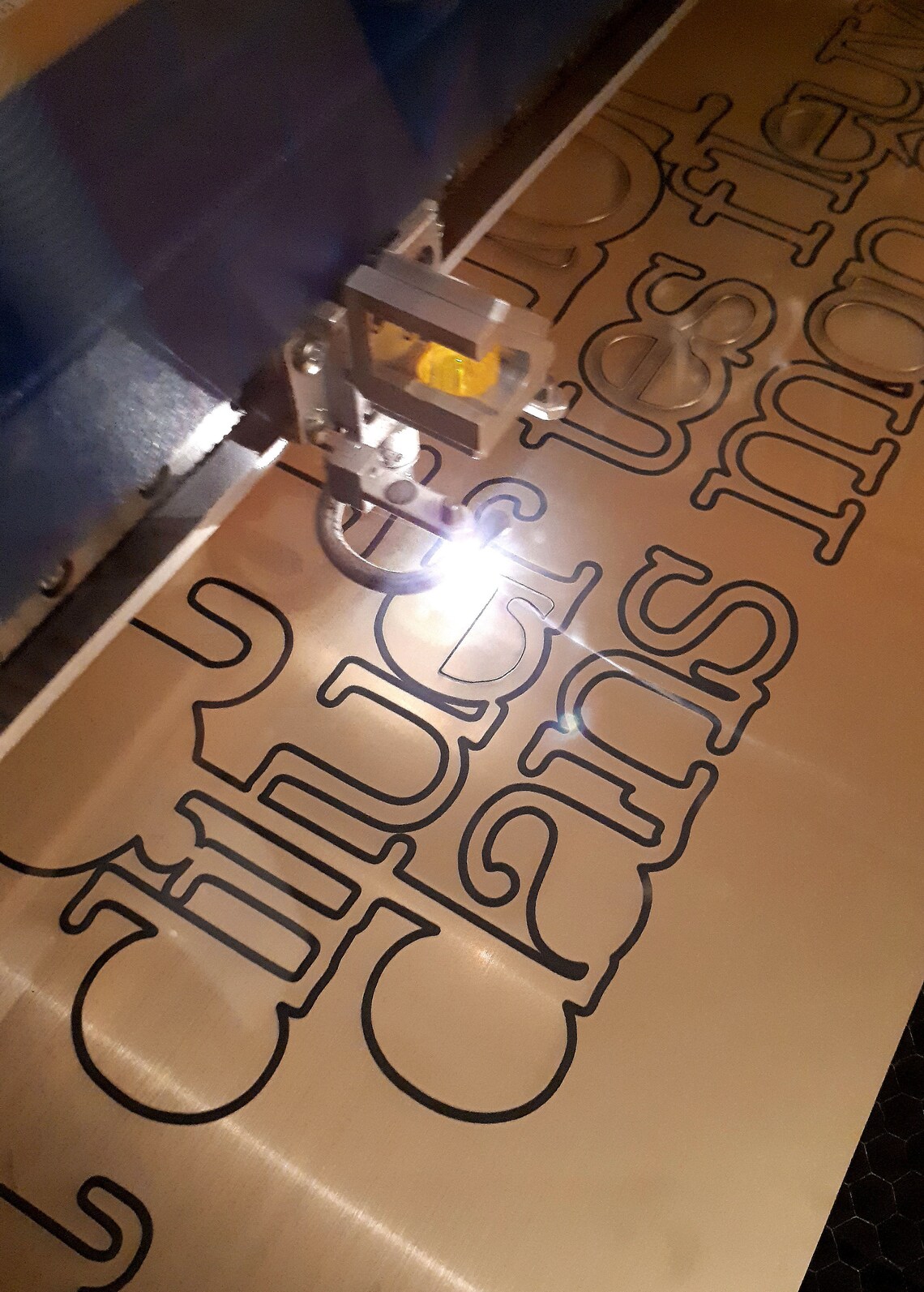 Engraved and Cut Poem Laser, Pvc Board, White Lettering on Black PVC ...