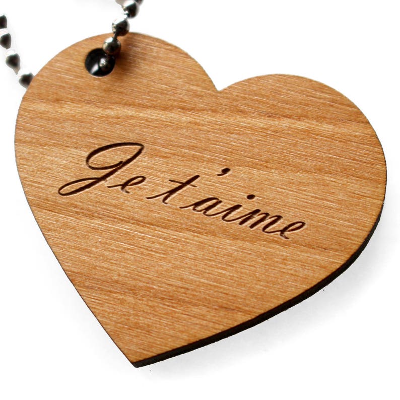 Wooden Heart Engraved With the Message of Your Choice. | Etsy
