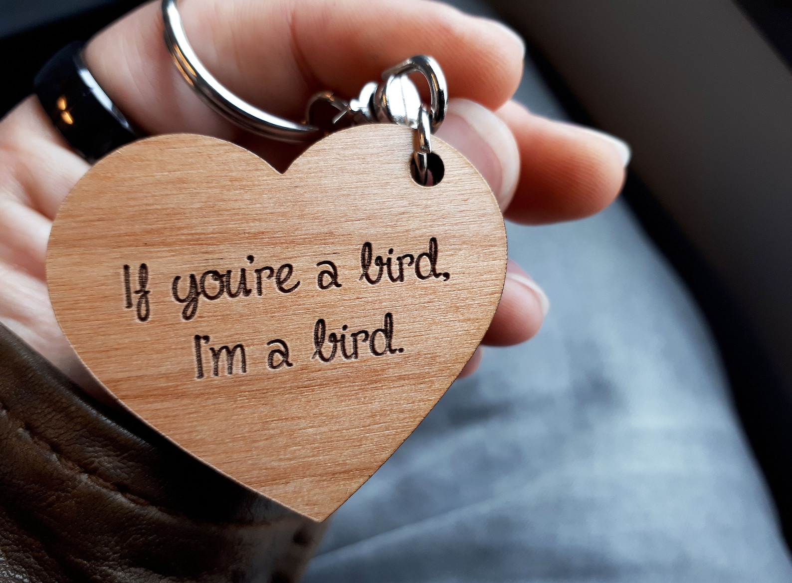 Wooden Heart, Engraved With the Message of Your Choice. Customizable ...