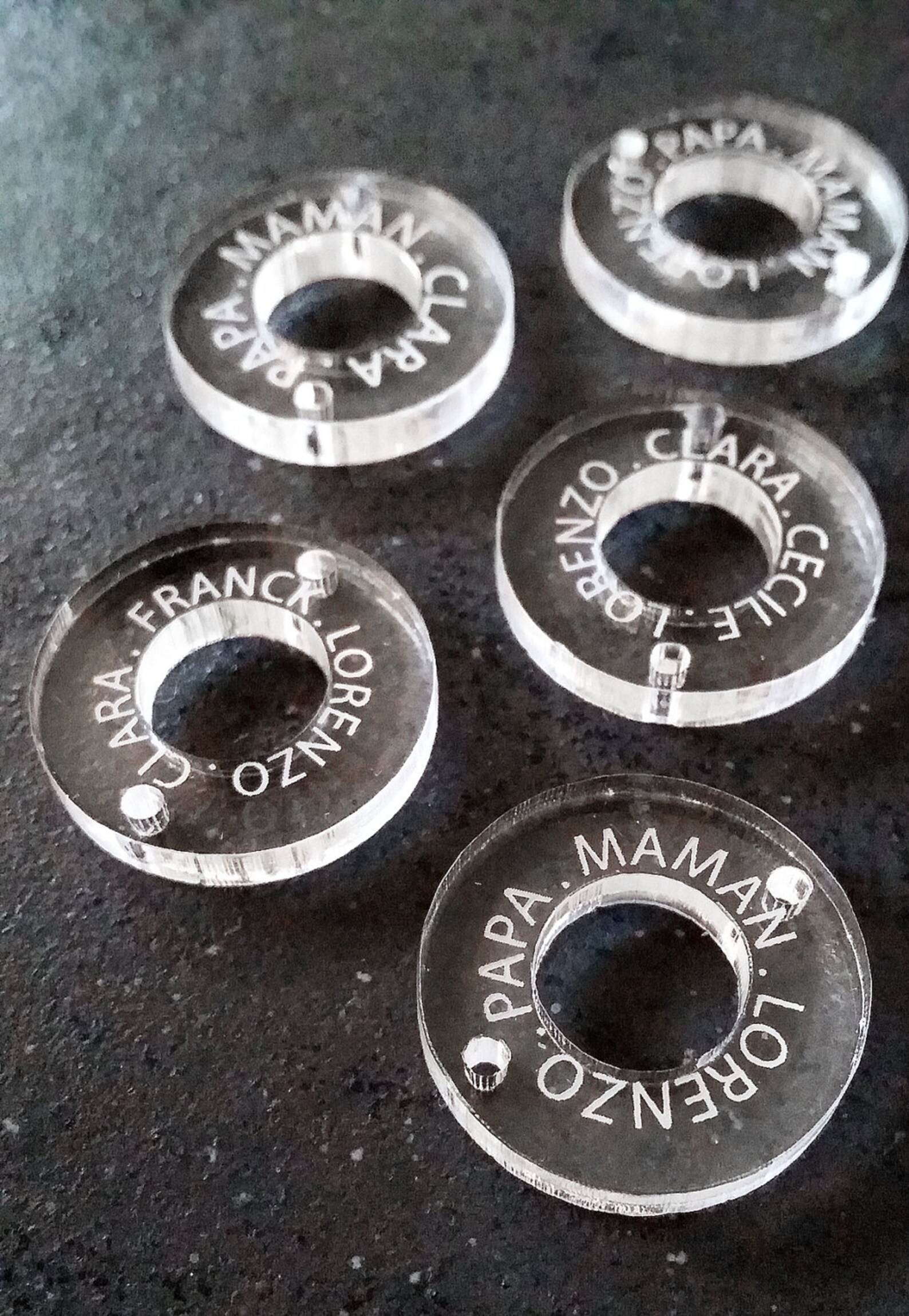 Round Plexiglass Piece Engraved for Jewelry Design | Etsy