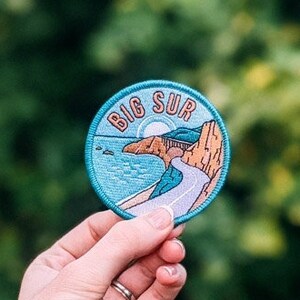 Big Sur California Coast Embroidered Illustrated Iron-on Patch - Etsy
