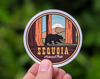 Sequoia National Park Vinyl Sticker - Etsy