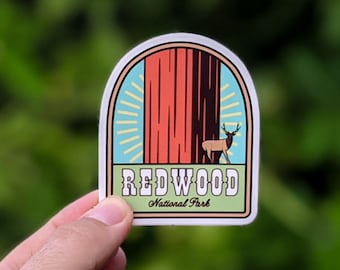 Redwoods National Park Waterproof Vinyl Sticker, UV Resistant Decal - Etsy