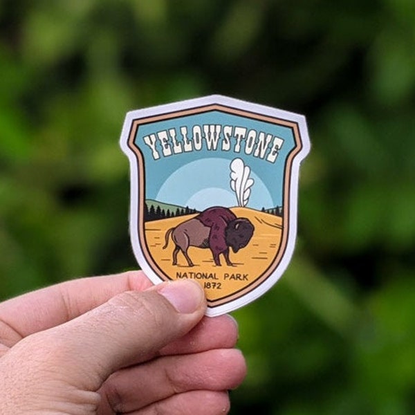 Yellowstone National Park Car Decal - Etsy