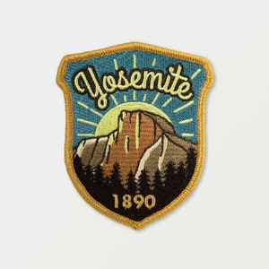 Yosemite National Park Full Embroidered Illustrated Iron-on Patch - Etsy