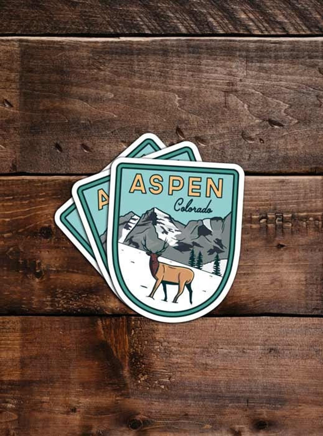 Aspen Colorado - Waterproof Vinyl Sticker, UV Resistant Decal ...