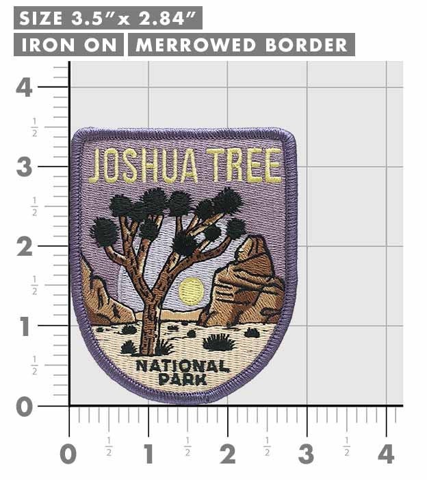 Joshua Tree National Park Full Embroidered Illustrated Iron-on Patch - Etsy