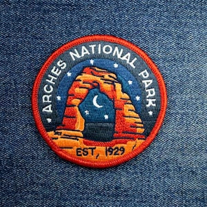 Arches National Park Full Embroidered Illustrated Iron-on Patch - Etsy