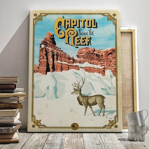 Capitol Reef Poster, Capitol Reef National Park Print, Utah Poster ...