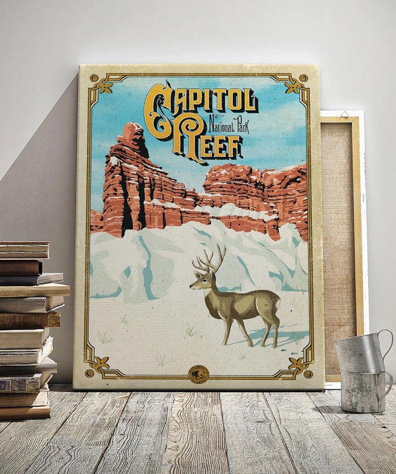 Capitol Reef Poster, Capitol Reef National Park Print, Utah Poster ...