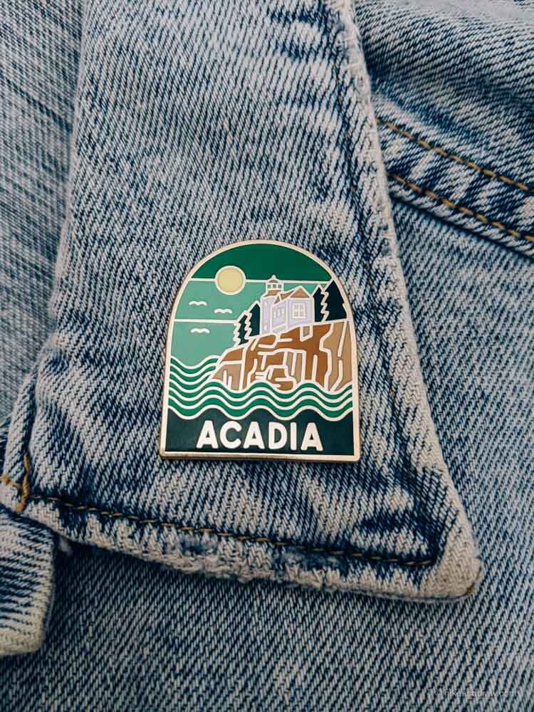 Acadia National Park Enamel Pin , National Park Accessories, Gift for ...