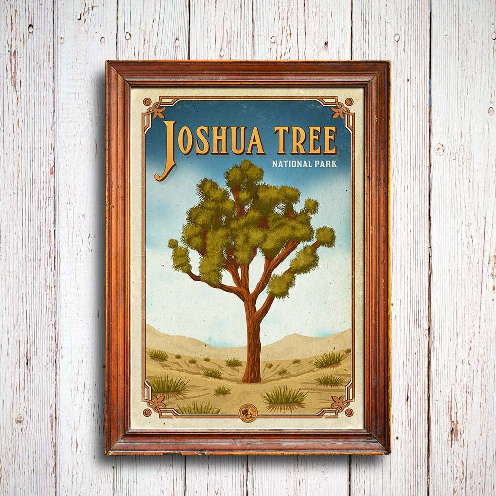 Joshua Tree National Park Poster, California Art Print - Etsy