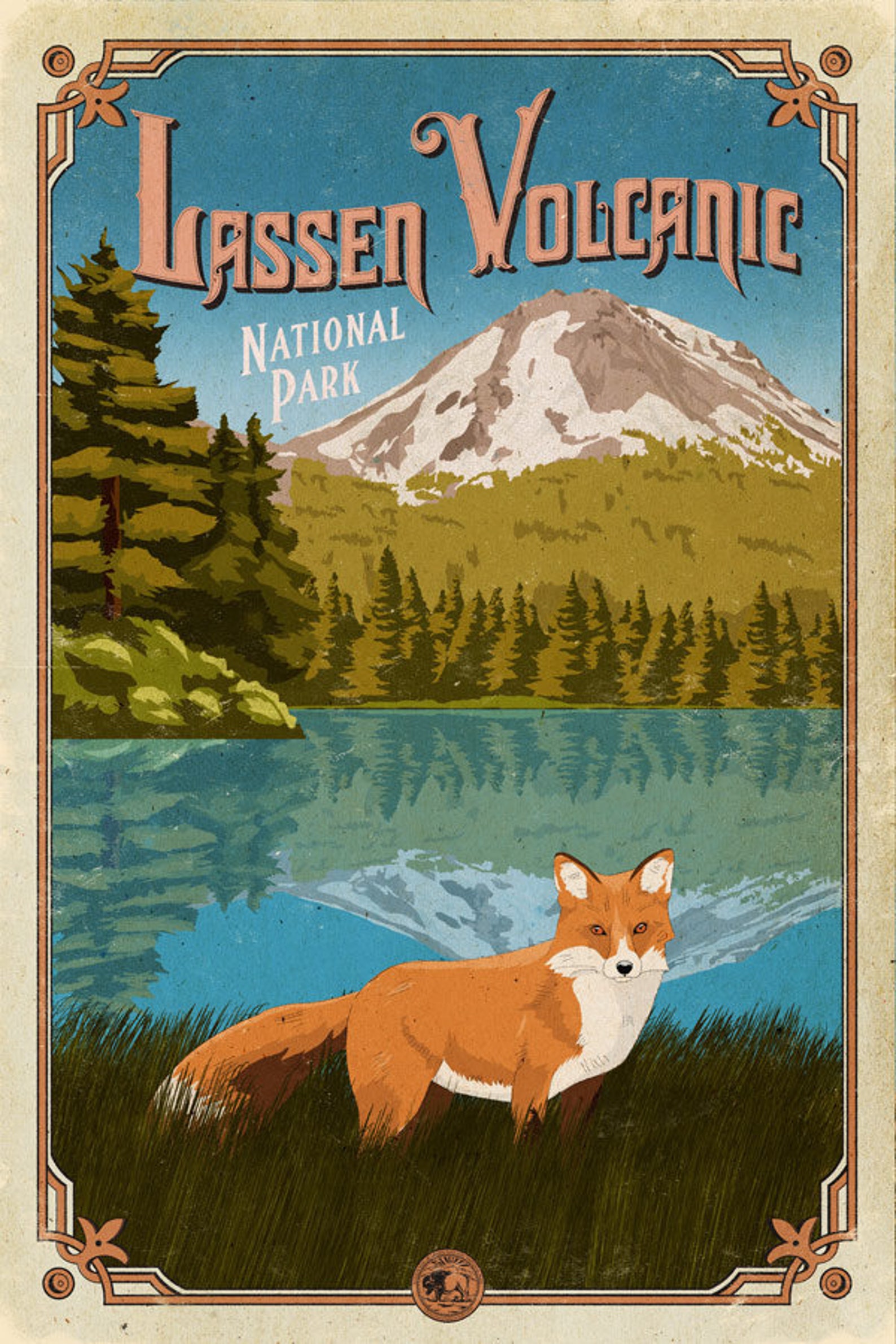 Lassen Volcanic Poster Lassen Volcanic National Park Lassen - Etsy