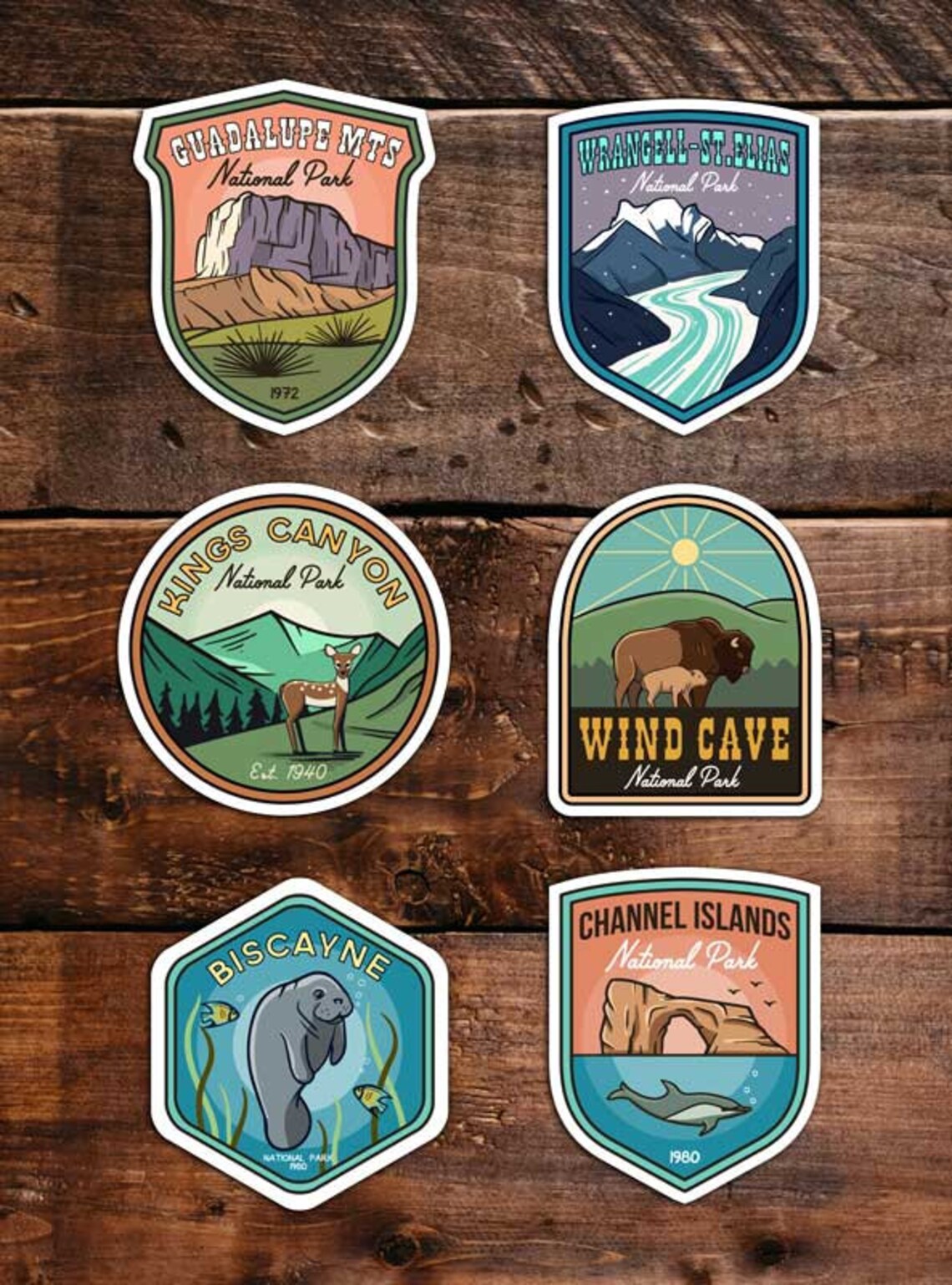 National Park Stickers GET 3 6 10 20 30 or 63 Vinyls | Etsy