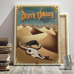 Death Valley Poster, Death Valley National Park, California Desert ...