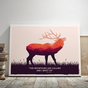 Elk Poster, Elk Print, Elk Art, American Elk Poster, American Wild Life ...