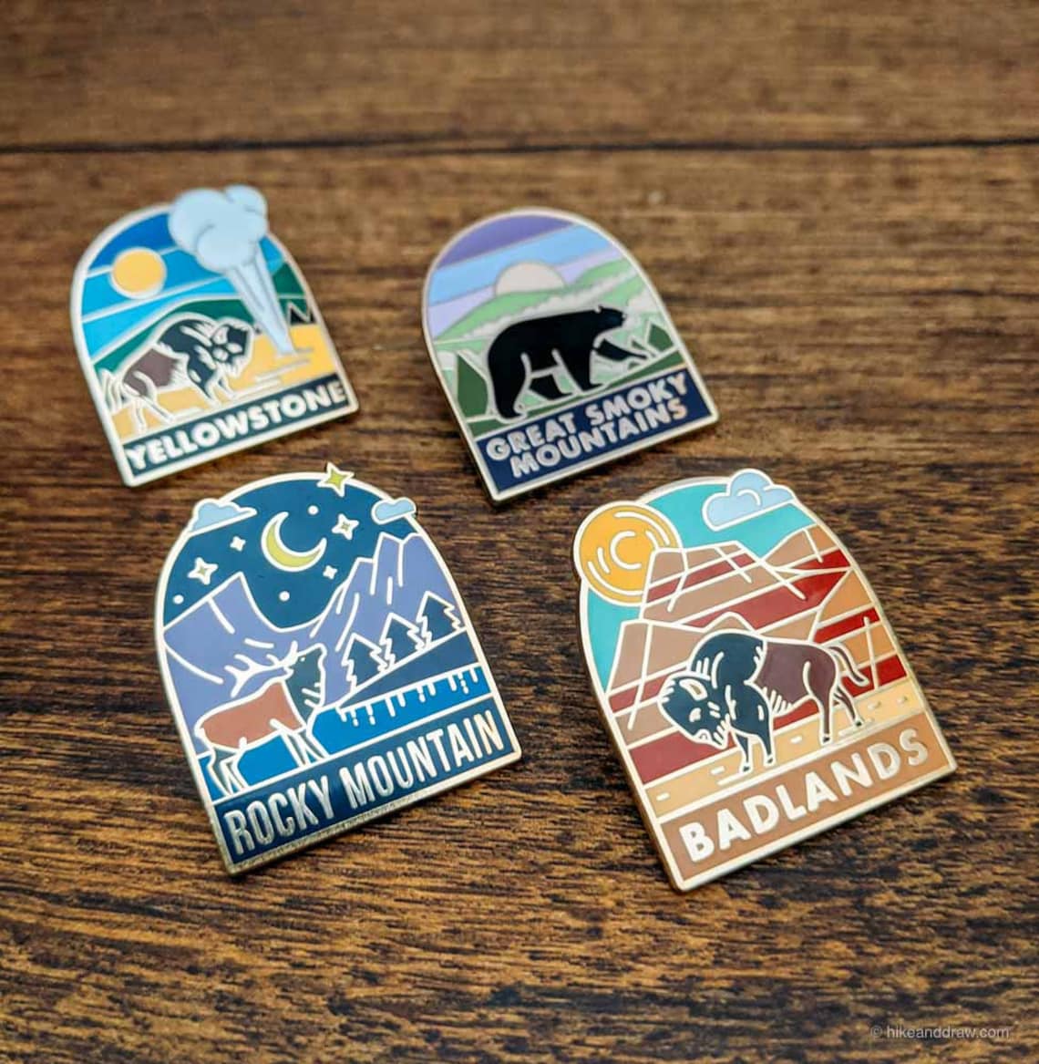 Yellowstone National Park Enamel Pin National Park | Etsy