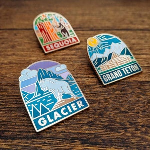Yellowstone National Park Enamel Pin , National Park Accessories, Gift ...